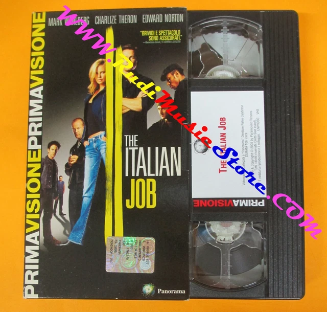 VHS FILM THE ITALIAN JOB Wahlberg Charlize Theron PANORAMA (F121) no ...