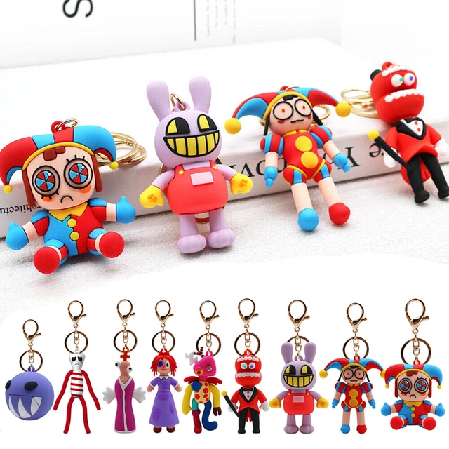 3D THE AMAZING Digital Circus Keychain Jax Pomni Doll Pendant Charm ...