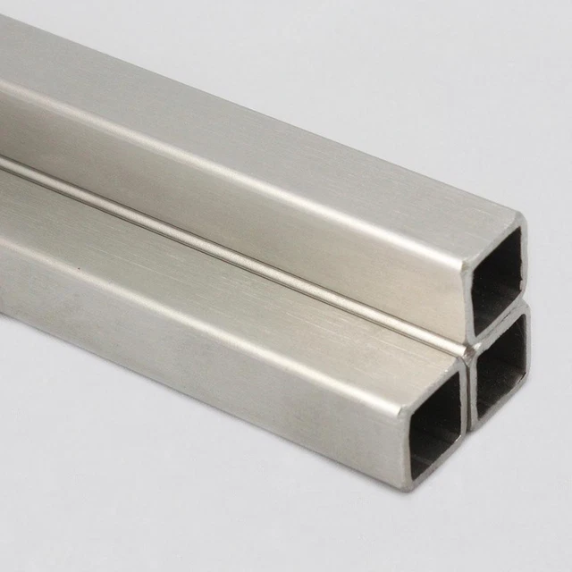 VIERKANTROHR EDELSTAHL V2A roh ungeschliffen Quadratrohr - 100mm bis ...