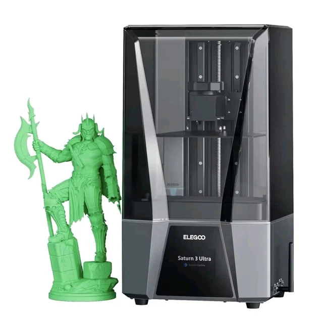 ELEGOO SATURN 3 Ultra 3D Printer MSLA Resin 10'' 12K Mono LCD Wi-Fi Transfer £348.88 - PicClick UK