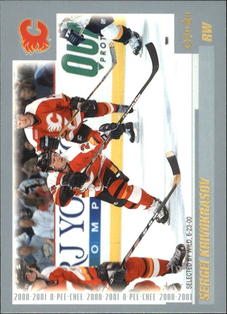 2000-01 O-PEE-CHEE CALGARY Flames carte de hockey #154 Sergei Krivokrasov EUR 1,86 - PicClick FR
