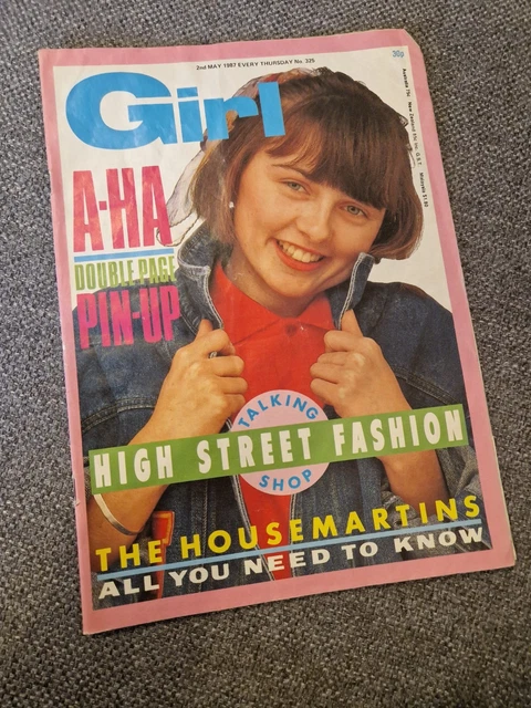 RARE GIRL MAGAZINE 2nd May 1987 Issue 325/80s Nostalgia/Vintage Fashion ...