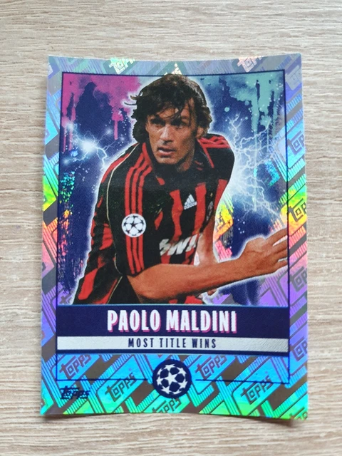 TOPPS CL 2022 2023 Paolo Maldini 517 AC Milan Champions League Foil Sticker £1.37 - PicClick UK
