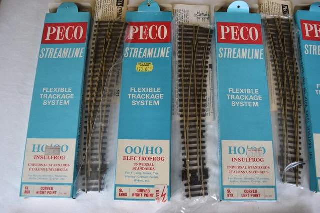 PECO STREAMLINE TRACK system HO/OO gauge £0.99 - PicClick UK