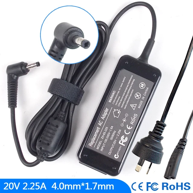 NOTEBOOK AC POWER Adapter Charger for Lenovo IdeaPad 100 80QQ001XIH 110 ...
