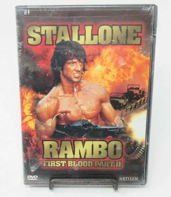 RAMBO: FIRST BLOOD Part Ii Dvd Movie, Sylvester Stallone. Richard ...