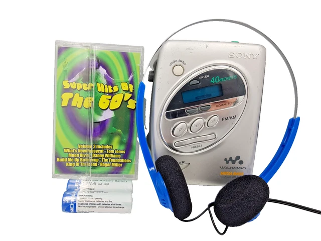 SONY WALKMAN WM-FX288 Personal Cassette Stereo Player AM FM Radio Tuner ...