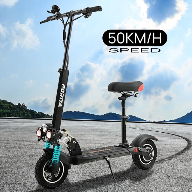 PORIYA ELECTRIC SCOOTER 2500W 70KM/H Off Road Foldable Adult E-Bike w ...