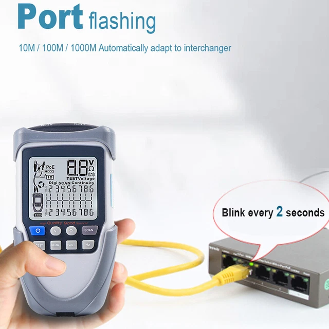 Ethernet Digital Network Cable Tester Electric Wire Tracer Accuracy Multimeter £66 96 Picclick Uk