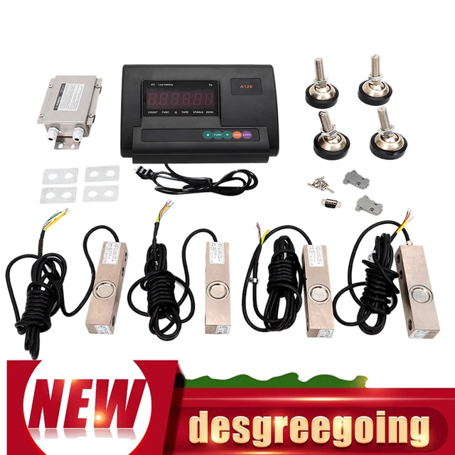 5000LBS LOAD CELL Scale Kit Platform Livestock Cattle Chute Floor High ...