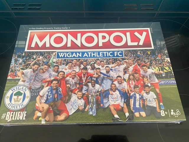 NEW MONOPOLY WIGAN Athletic Fc Board Game Football Club 2022 Champions ...