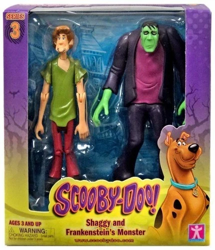SCOOBY DOO SERIES 3 Shaggy & Frankenstein's Monster Action Figure 2 ...