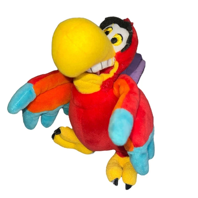 DISNEY ALADDIN IAGO Bird Plush Stuffed Animal Character Toy Colorful 7. ...