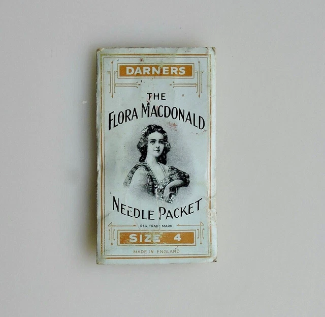VINTAGE FLORA MACDONALD Needle Packet Size 4 Darners Hand Sewing ...