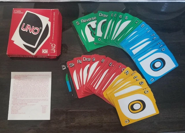 Vintage Uno Card Game 1979 Complete With Instructions Etsy Uno Card