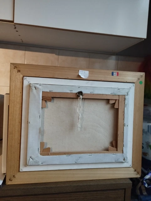 TABLEAU PEINTURE HUILE Sur Toile Signée Lenoir Dimensions : Avec Cadre ...