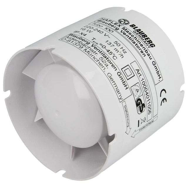 BLAUBERG ROHRVENTILATOREN ROHRLÜFTER Rohreinschub Abluft Ventilator ...