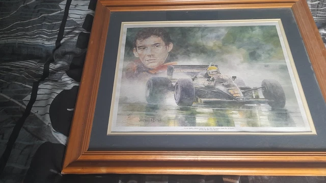 AYRTON SENNA LIMITED Edition 492 out 650. Famous Victory 1985 Portugese ...