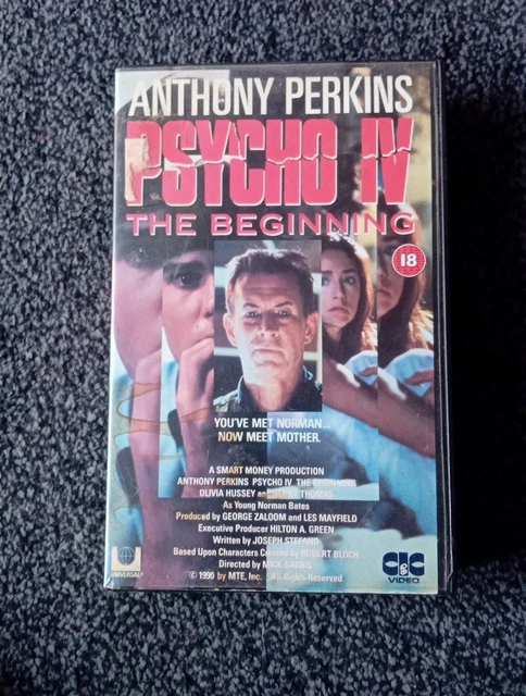 PSYCHO IV: THE Beginning Retro VHS Horror Movie Film Video Tape CIC ...