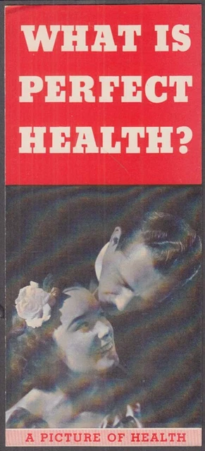 WHAT IS PERFECT Health? Tam Laxative sales folder 1930s Sleep Without ...