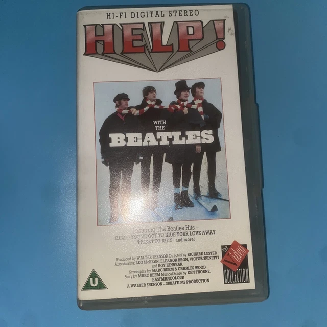 THE BEATLES - Help! (1965) - Rare VHS Tape - John Lennon, McCartney ...