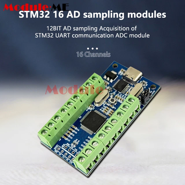STM32F103C8T6 USB INTERFACE Board 16 Channel 12Bit UART Communication ADC Module £7.79 - PicClick UK