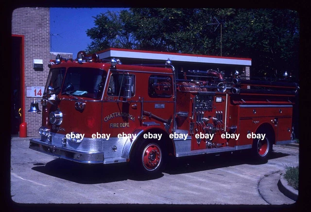 CHATTANOOGA TN E14 1962 Seagrave pumper Fire Apparatus Slide $5.00 ...