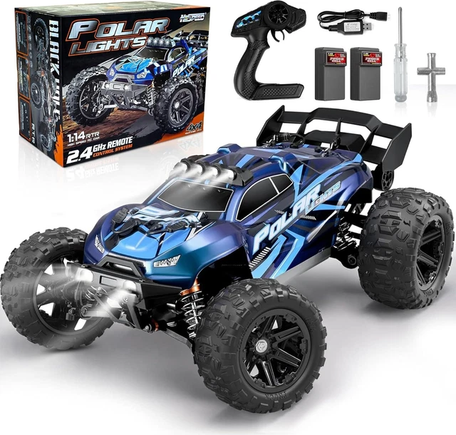 1:14 4WD 45KM/H RC Car High Speed Off-Road Monster Truck 2 Batteries ...