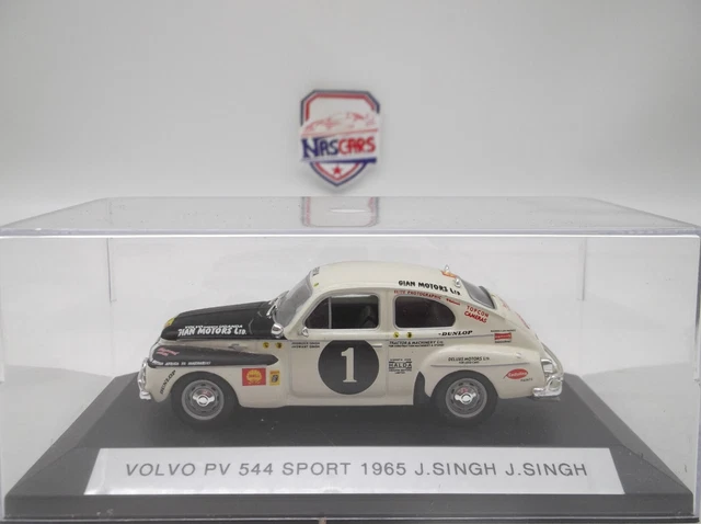 1/43 WINNER EAST African Safari Rally 1965 Volvo PV544 Sport #1 Singh ...