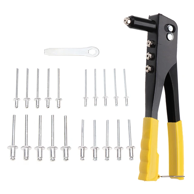 RIVETER SET Blind Rivet Hand Tool Kit With 200pcs Rivets Heavy Duty ...
