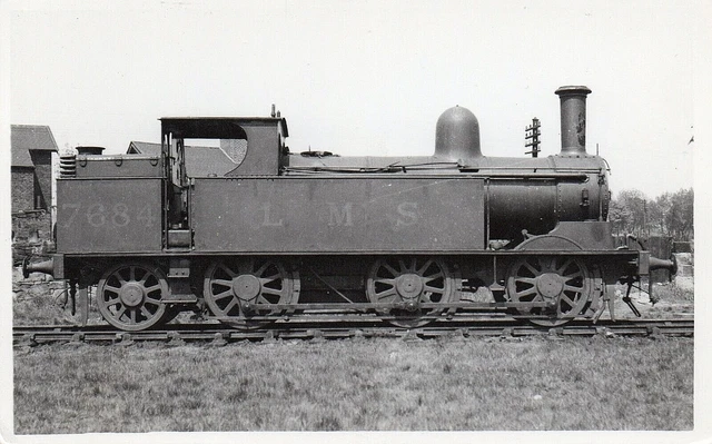 EX LNWR/LMS CLASS 2P 0-6-2T No 7684 @ UNKNOWN LOCATION R/PHOTO £1.30 ...