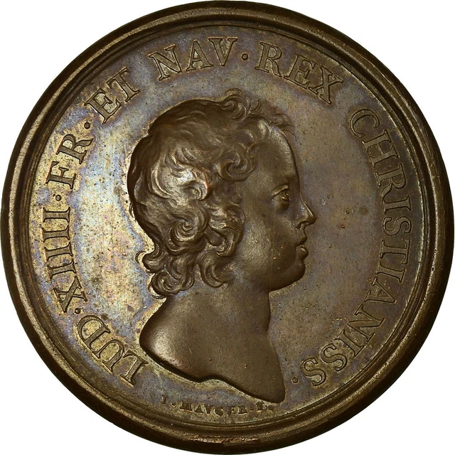 FRANKREICH, MEDAILLE, LOUIS XIV, Anne d'Autriche Régente, 1643, Mauger ...