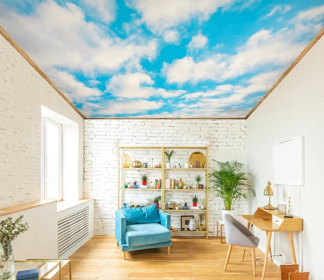 3D SKY CLOUD A339 Ceiling WallPaper Murals Wall Print Decal Deco AJ WALL Ava EUR 26,94 - PicClick FR