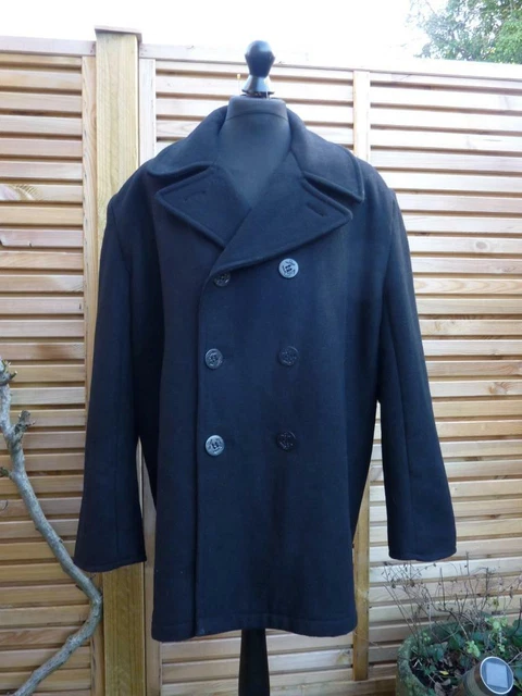 VINTAGE US NAVY Deck Jacket, Pea Coat by Mil-Tec, Size XX-Large, Padded ...