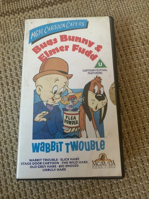 BUGS BUNNY & Elmer Fudd Wabbit Twouble - VHS Video Tape Vintage Rare ...