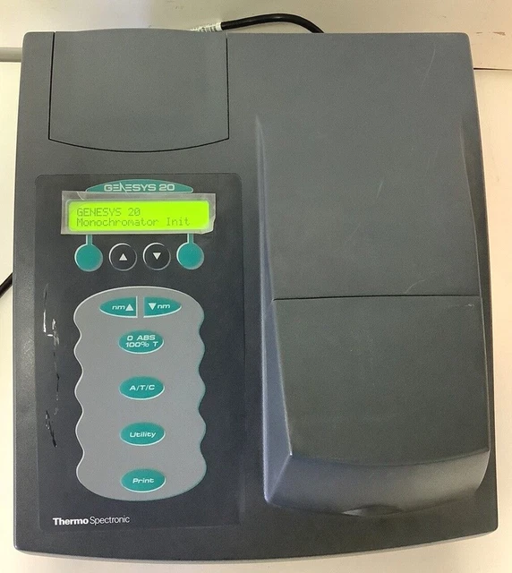 THERMO SPECTRONIC CAT. 4001/4 Genesys 20 Visible Spectrometer - 14 Lamp ...