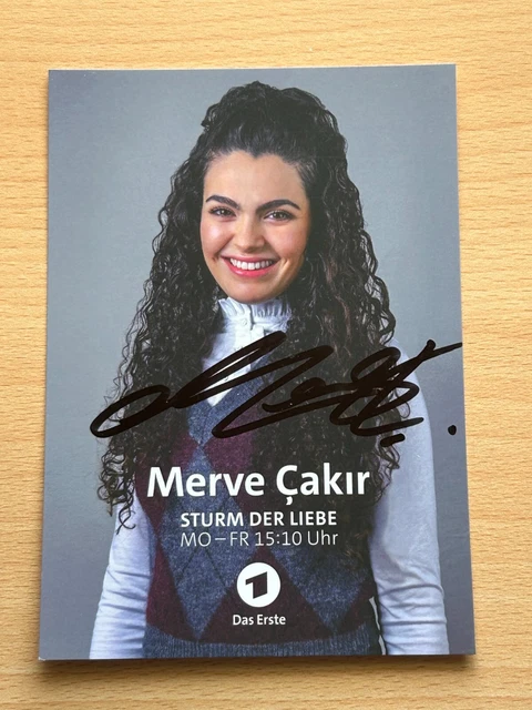 MERVE CAKIR - Sturm der Liebe - Autogrammkarte original signiert ...
