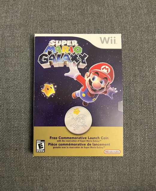 SUPER MARIO GALAXY Commemorative Promo Launch Coin Complete With Box ...