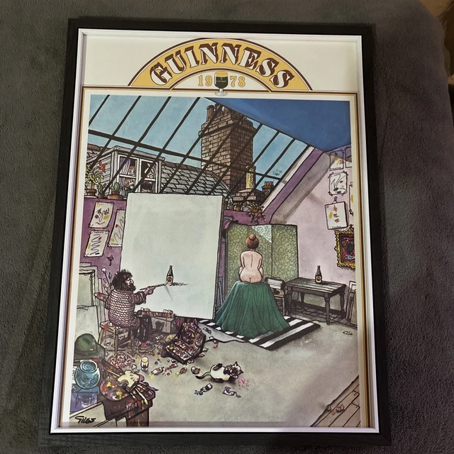 GUINNESS FRAMED PICTURE. - The Artist £16.15 - PicClick UK