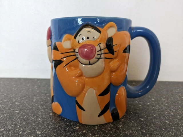 DISNEY WINNIE THE Pooh Tigger Mug Blue Coffee Tea Cup Blue £6.99 ...