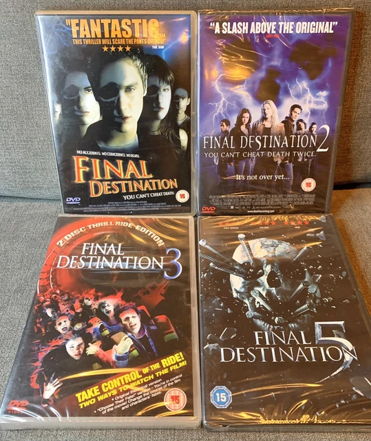 FINAL DESTINATION DVD Bundle 1-5 (Missing No.4) Region 2 PAL (3 Are ...