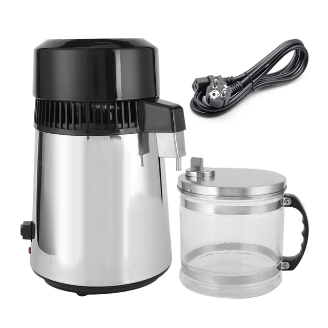 EU 220V 4L Stainless Steel Countertop Pure Water Distiller Distillation ...