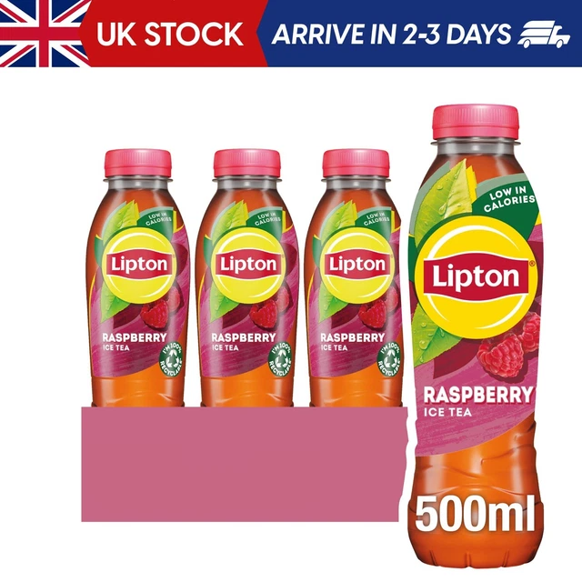 LIPTON ICE TEA Raspberry Still Soft Drink 500ml, (Pack of 12) £13.99 ...