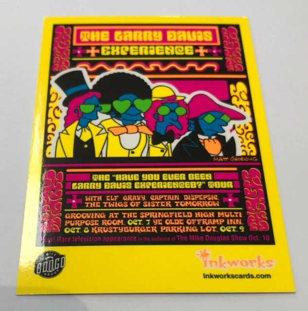 INKWORKS 2001 THE Simpsons Mania Trading Card Blacklight Chase Card S1 ...