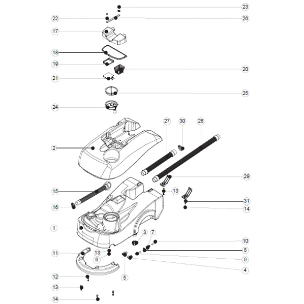 NUMATIC TT1840 TTB1840 Tt1840G Seperator Moulding Seal White Gasket ...