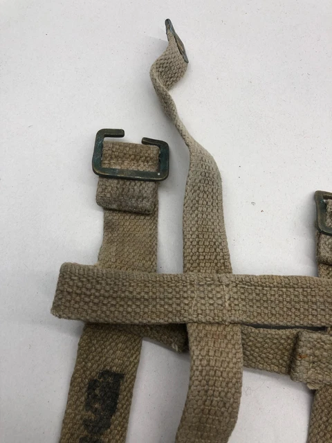 ORIGINAL WW2 BRITISH Army 1942 Dated Water Bottle Carrier Harness 37 ...