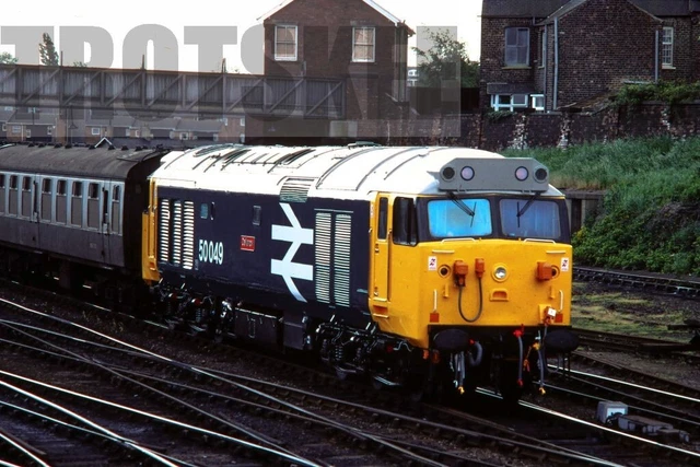 35MM SLIDE BR British Railways Diesel Loco Class 50 50049 1983 Original ...