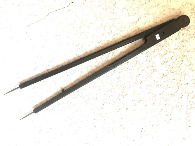 OLD TOOL COMPASS , OUTIL ANCIEN, GRAND COMPAS EN BOIS XIXe DE ...