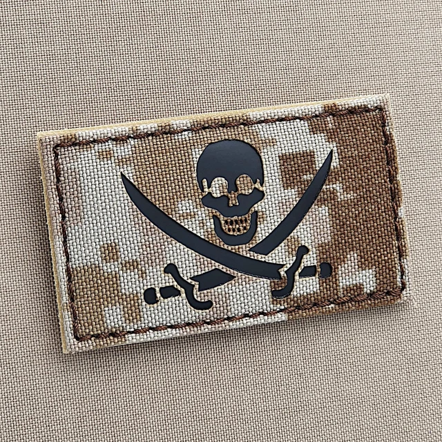 CALICO JACK PIRATE jolly roger IR AOR1 infrared tactical OCP rackham ...