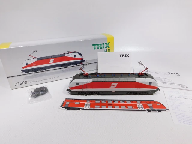 DJ327 # TRIX H0 AC 22600 E-Lok Rh 1012 002-0 ÖBB Nem Kkk Digital Mfx ...